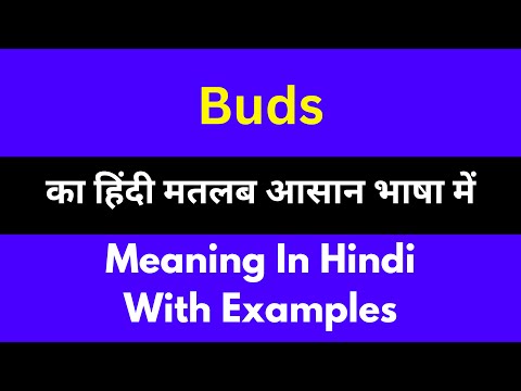 Buds meaning in Hindi/Buds का अर्थ या मतलब क्या होता है.