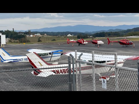 Watching Airplanes at Tri-City Aviation in Blountville Tennessee