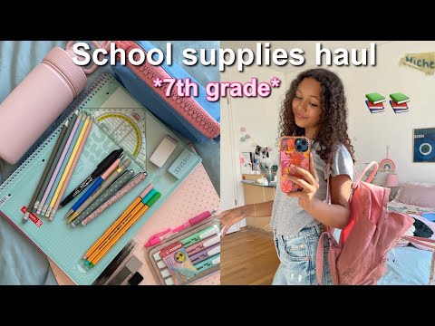Back to school supplies haul 7th grade