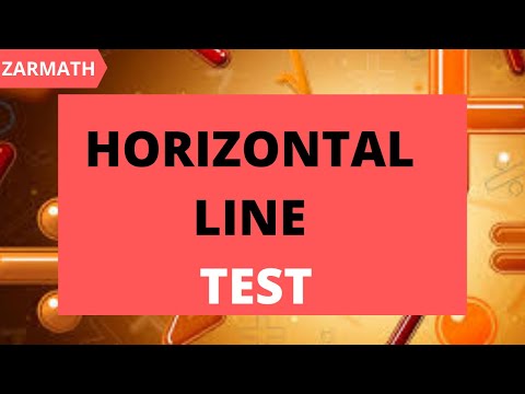 Horizontal Line Test In Urdu/Hindi | What is Horizontal Line Test | Zarmath