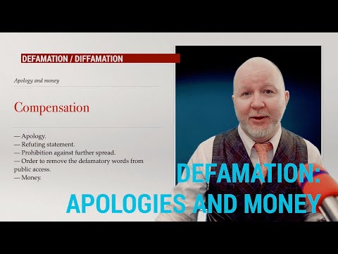 Compensation in defamation cases