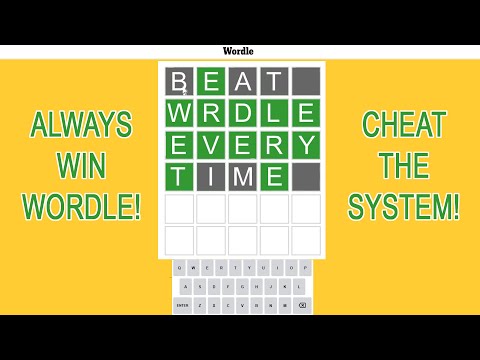 How to BEAT WORDLE every time! Cheat the system, WIN Wordle!
