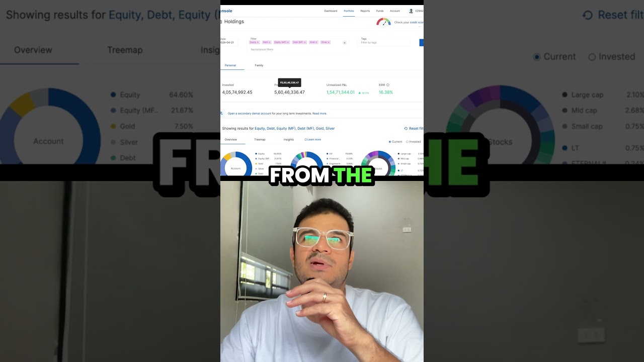 The XIRR on my 5 Crore Passive Investing Portfolio #nifty50 #stockmarket