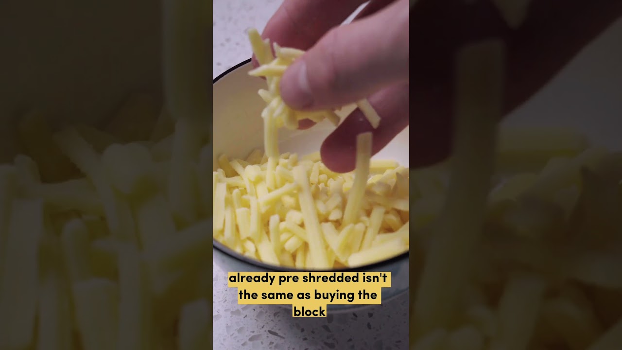 STOP USING PRE-SHREDDED CHEESE!!!