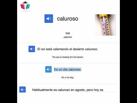 Caluroso ★ Spanish Word of the Day #short #wordoftheday #spanishvocabulary #spanish