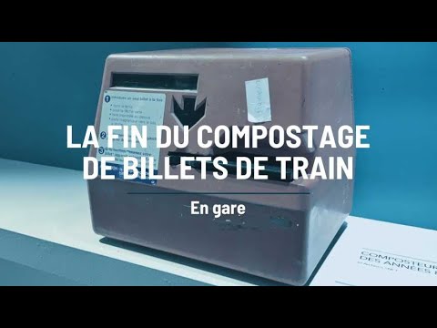 La fin du compostage de billets TER en gare
