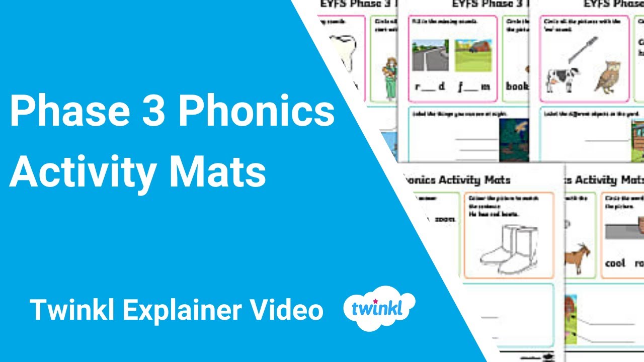 Phase 3 Phonics Activity Mats