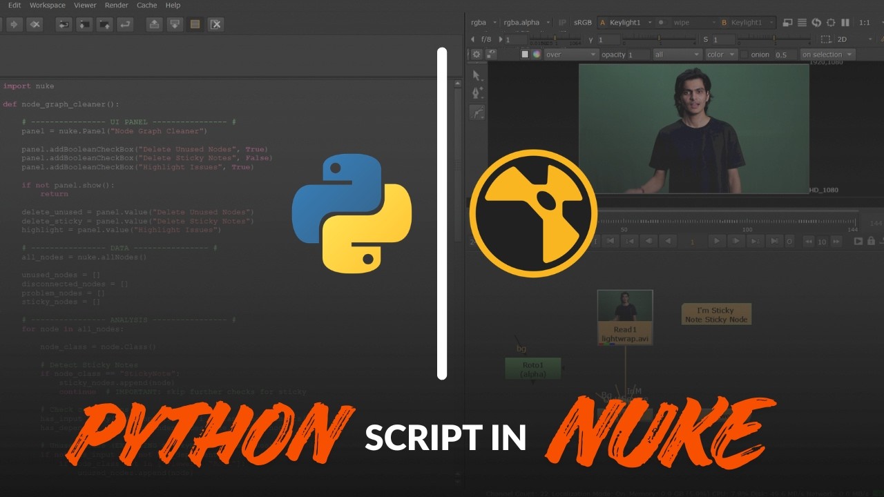 Python Script in Nuke - Custom Setup Tutorial - Free Script