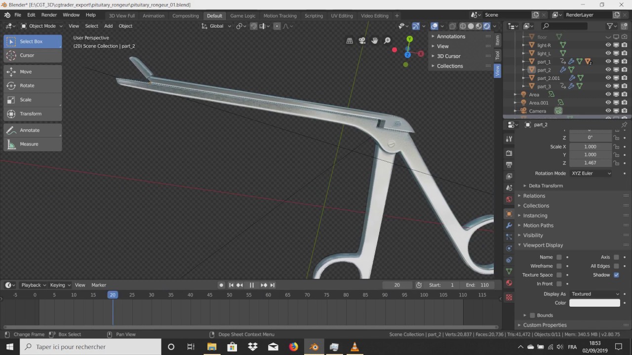 3D pituitary rongeur