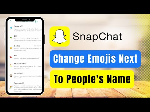 How to Change the Emojis Next to People's Names on Snapchat
