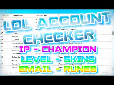 League of Legends Accounts Checker