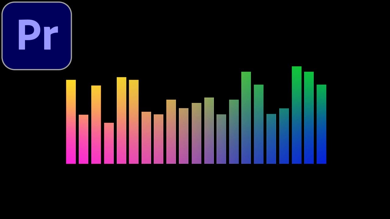Adobe Premiere Pro CC: Simple Fake Audio Visualizer Spectrum (Tutorial / How to)
