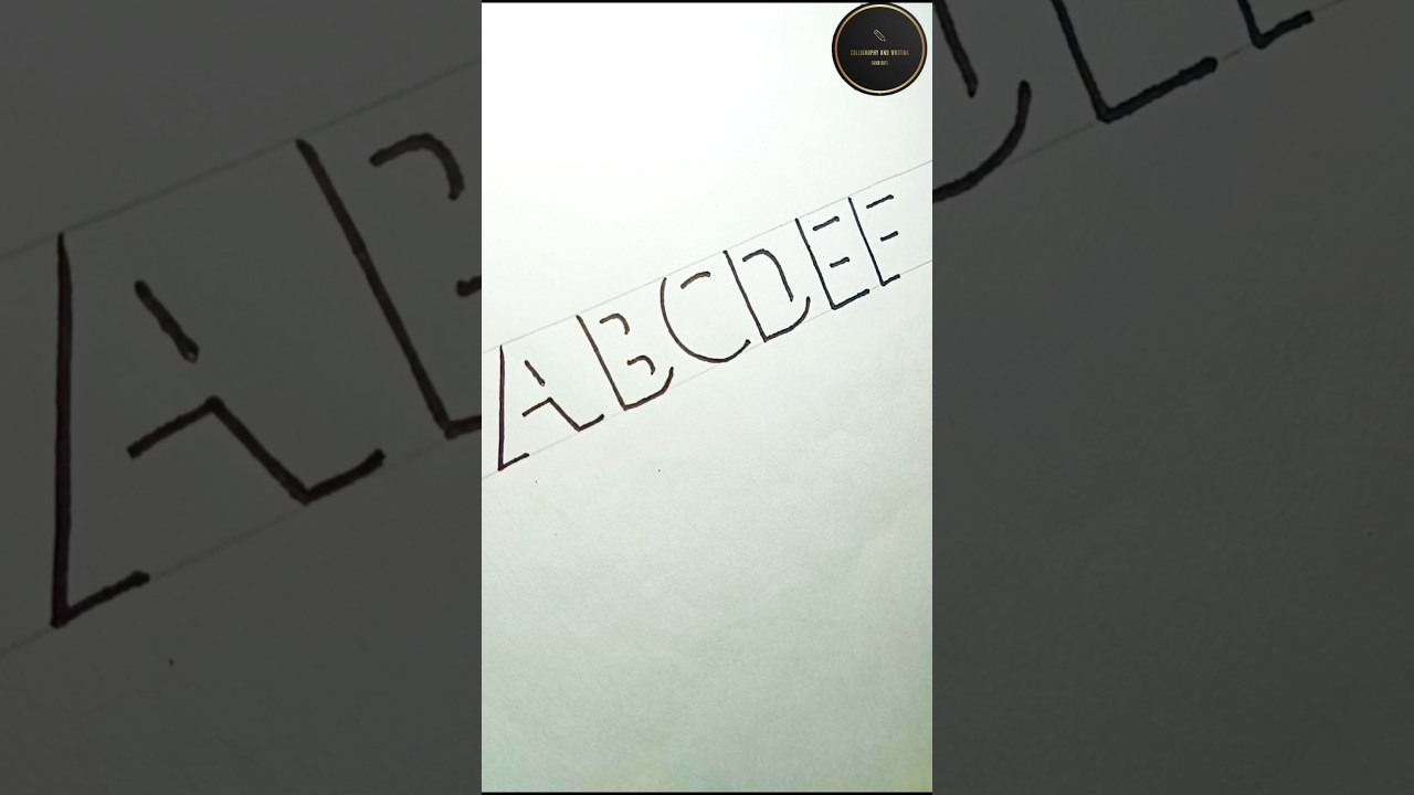 Shadow writing 3D for beginners #signaturedesign #shadow #@pksd_callgraphy