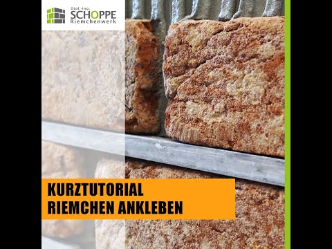 Klinkerriemchen ankleben - Kurztutorial
