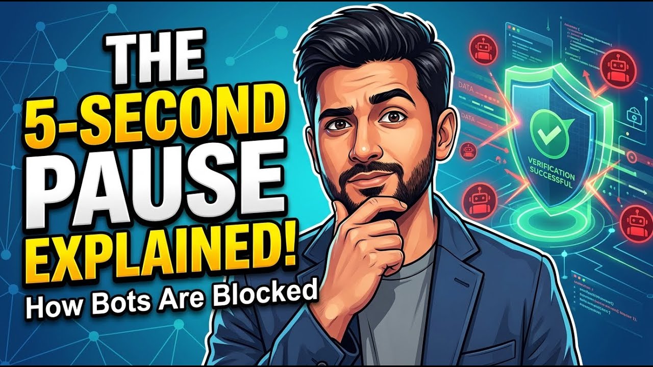 Inside the 5-Second Pause: How Websites Block Bots and DDoS Attacks