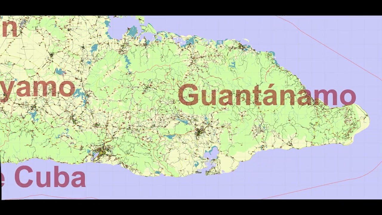 cuba vector map illustrator pdf