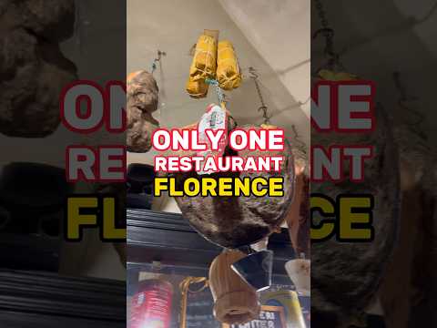 The only restaurant to eat at in Florence #florenceitaly #florencefood #florencetravel