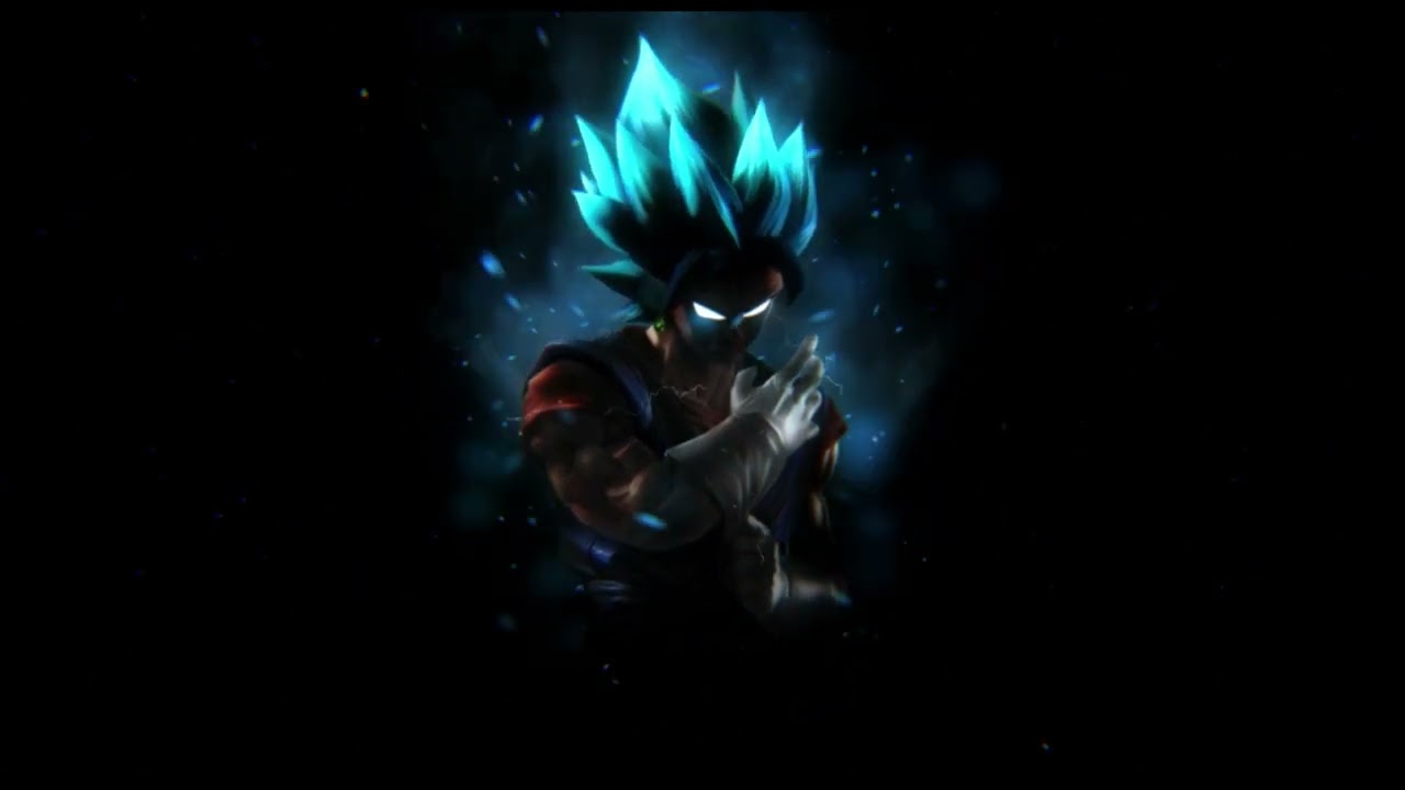 Super Saiyan Blue Goku X Thunder Effects | 4k Wallpaper Live