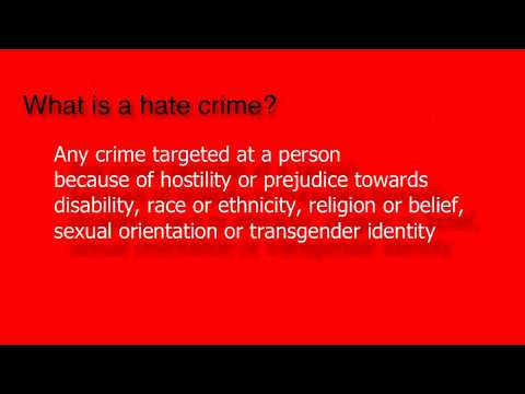 #LeedsNoPlaceForHate | Definition of hate crime and contact details