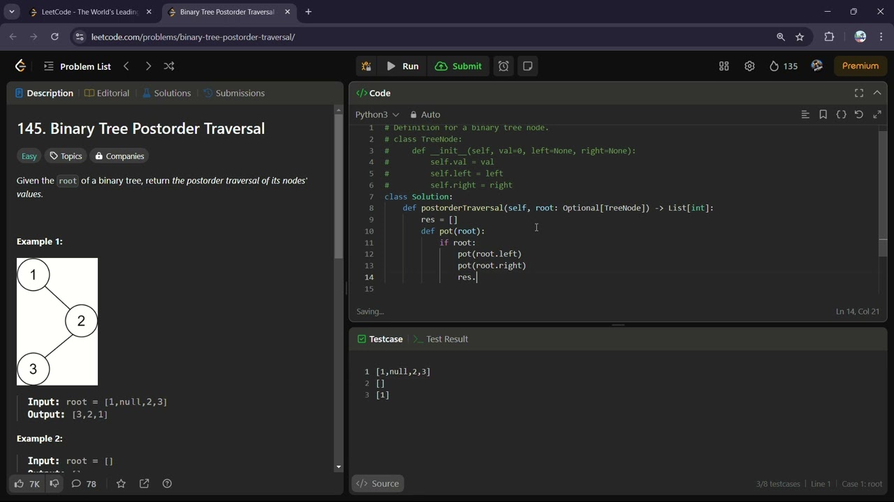 Leetcode POTD Solutio using python.#Potd #leetcode #100daysofcodechallenge #coding #viral
