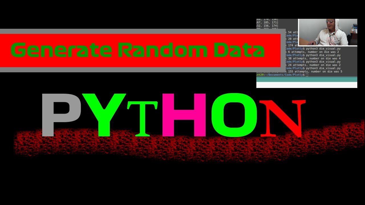 Python Code to Generate Data with Die | Randint - random numbers