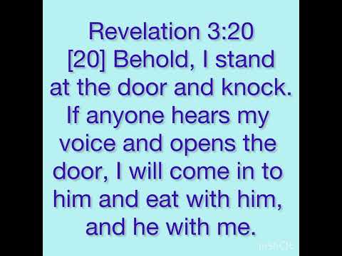 Revelation 3:20 ESV- Memorize 40 verses for evangelism #bibleverse