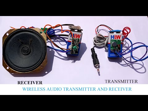 Wireless audio transmitter and receiver using 433Mhz TX and RX