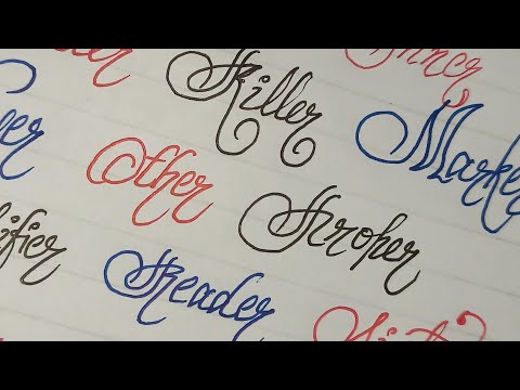 English 6 letters A to Z|Ending with 'ER'|Best English fonts|#writing #handwriting #creativewriting