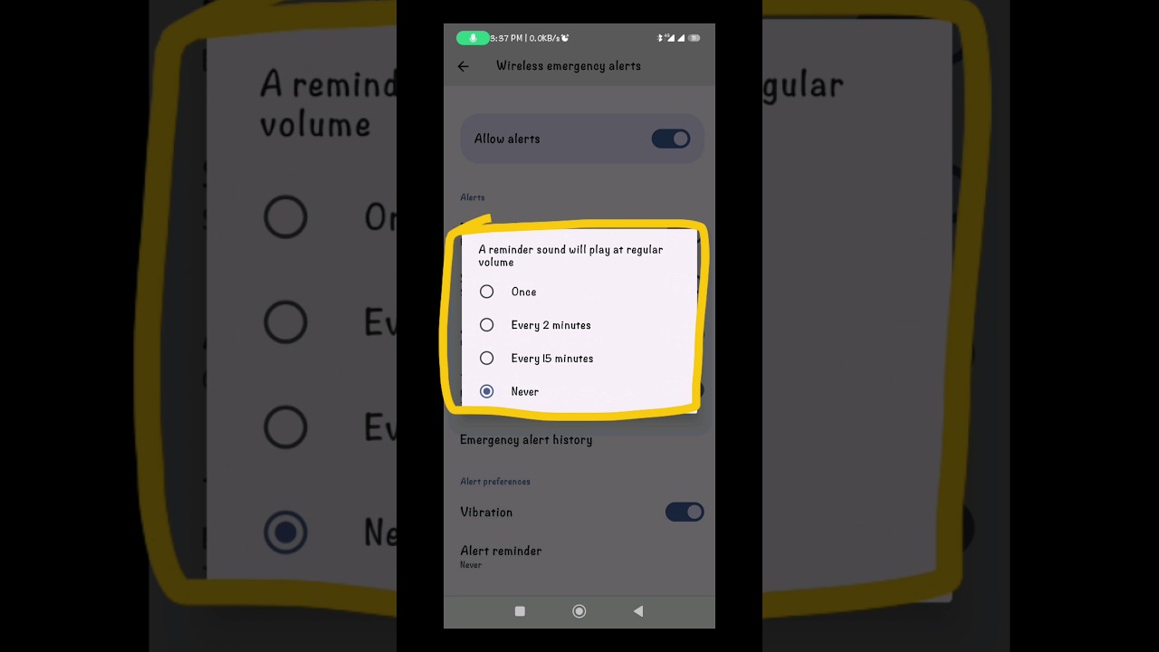 how to turn on emergency alerts | wireless emergency alerts | Allow Emergency Alert hidden setting