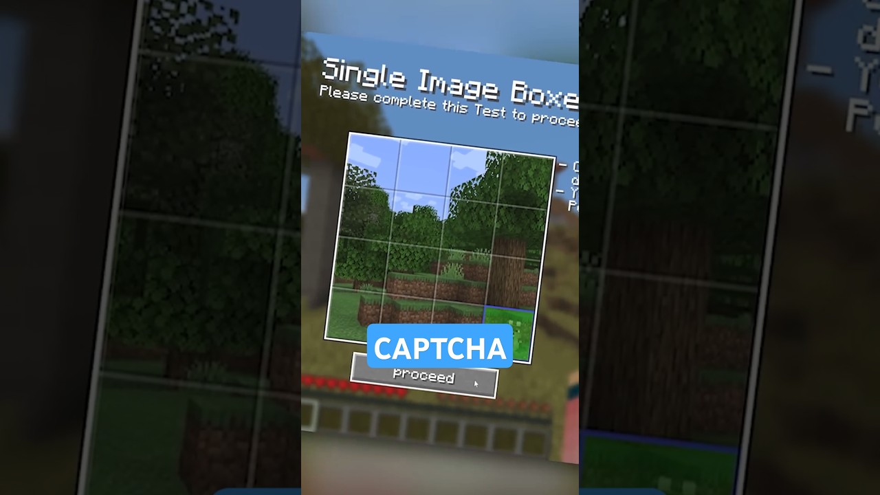 Minecraft but with CAPTCHA!