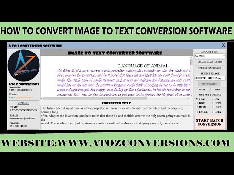 Image To Notepad Converter Software | Image To Text Converter Software |Image To Text