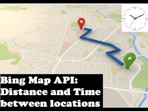 Free Workbook to calculate the TIME and DISTANCE between Locations in Excel (Using Bing Map)
