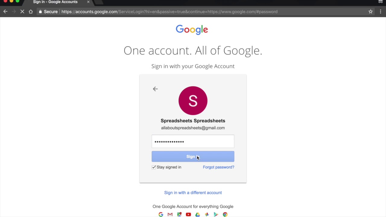 How to Create Google Account and Access Google Sheets