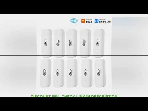 Tuya WiFi Temperature Humidity Sensor Smart Life Remote Monitor For Smart Home Work with Alexa Googl