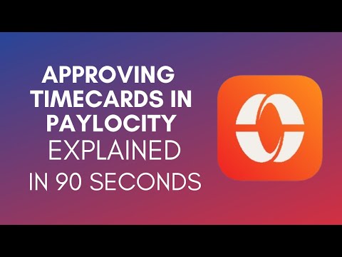 How To Approve Timecards In Paylocity (2025)