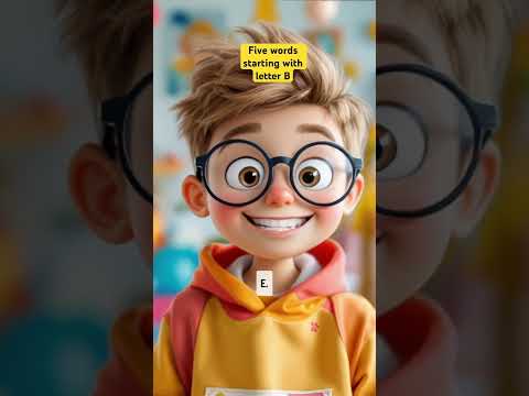 Five words starting with letter B