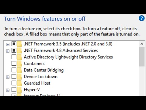 Turn Windows features on or off | Install .NET Framework 3.5