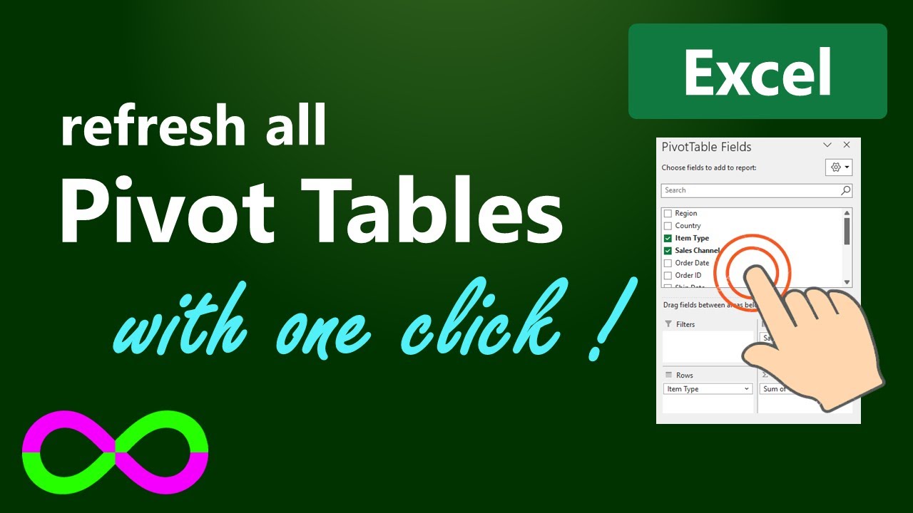 Refresh Excel Pivot Table with just one click