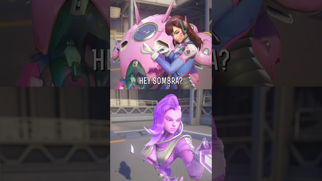 (No. 2)Dva and Sombra interaction - Overwatch 1 interaction