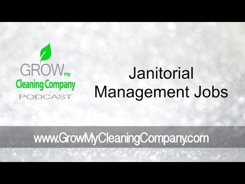 Janitorial Management Jobs