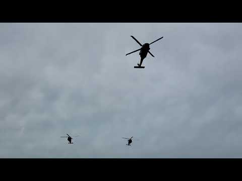 CW5 Frazier fly by. 30 year Army Aviator.