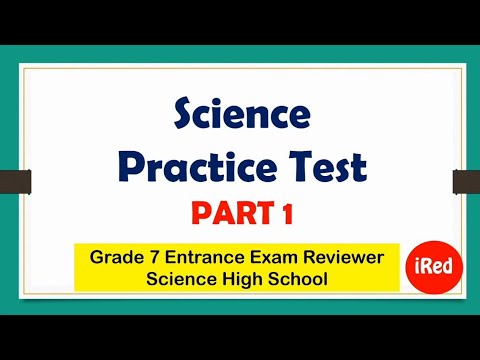 Science Practice Test | Science High School Entrance Exam Reviewer