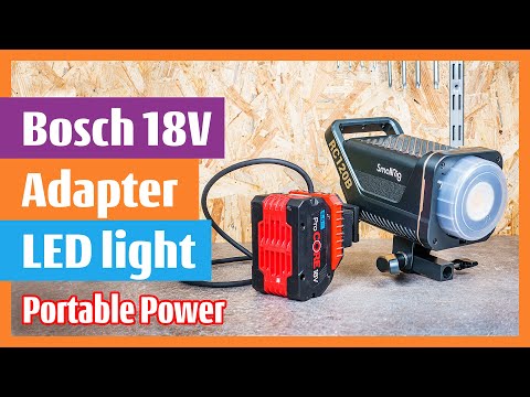 STL file Bosch 18V Battery Adapter Portable Power LED Studio Light ...