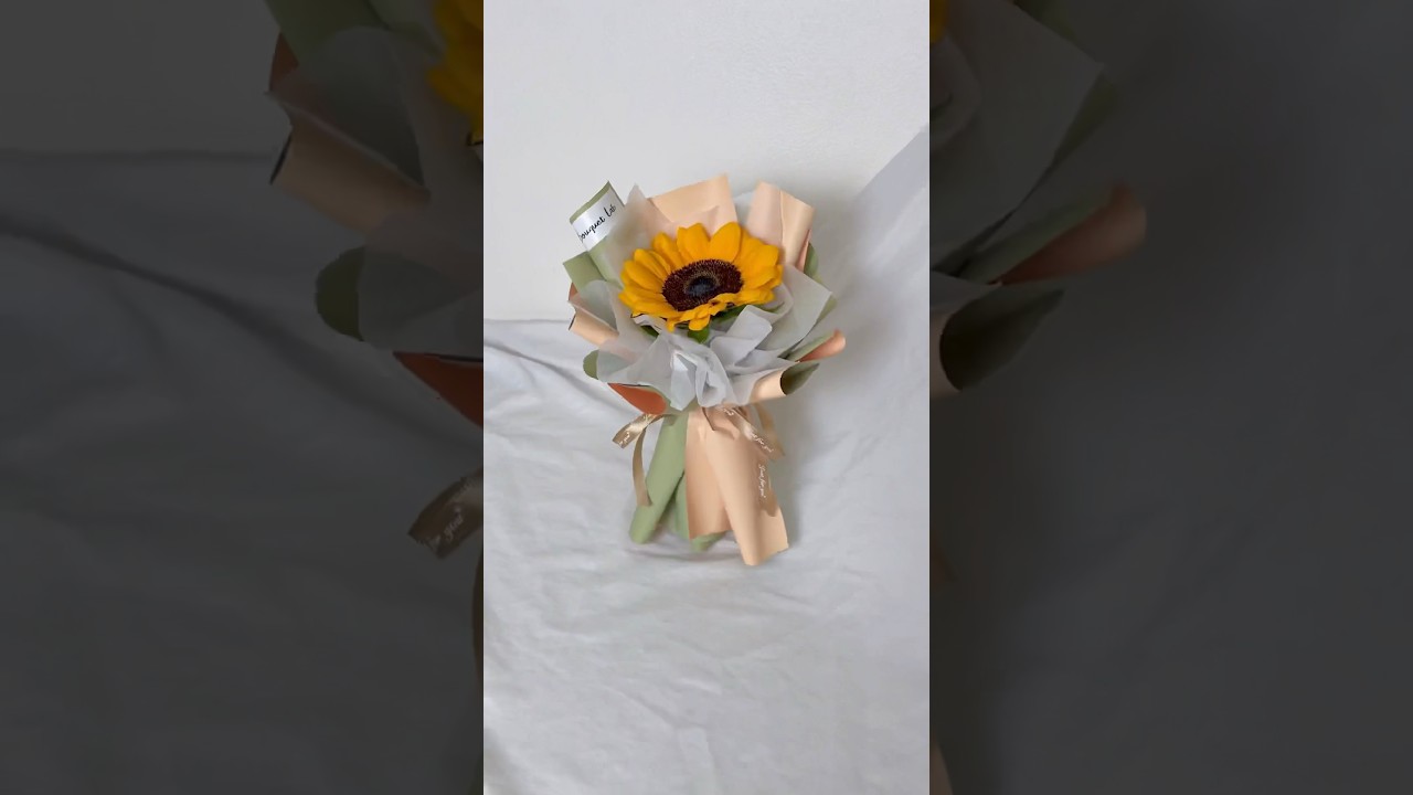 Sunflower Bouquet Tutorial 🌻 #bouquetlab #diy #bouquetlab #florist #flowers #sunflower #tutorial