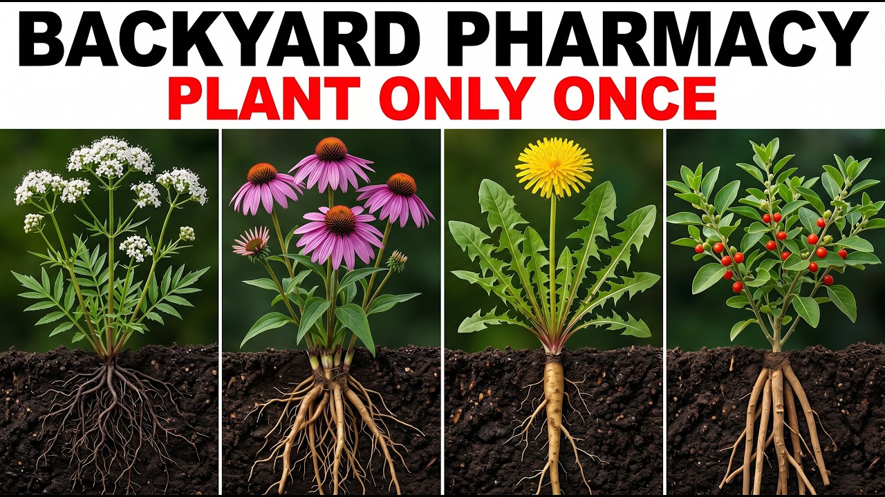 Plant These 7 Medicinal Roots ONCE… and Have Medicine in Your Yard Forever