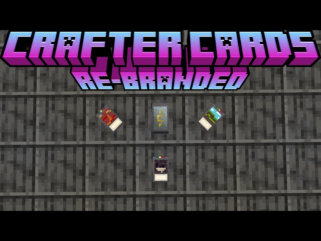 Crafter Cards - Re-Branded Update! Minecraft Data Pack