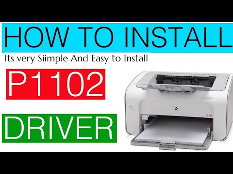 How to install Hp laserjet p1102 printer driver on windows 10