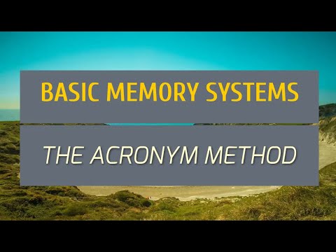 Learn Memory Techniques with Chris M Nemo: The Acronym Memory Method