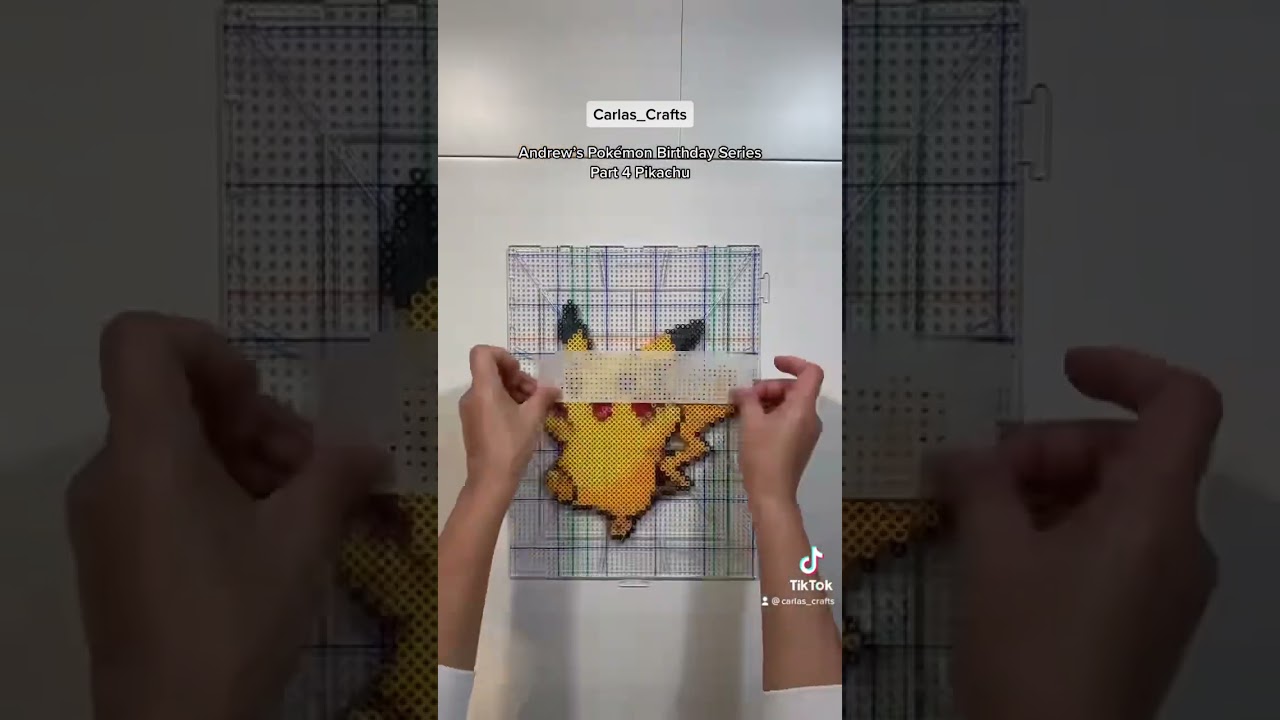 Pikachu Perler Bead Art