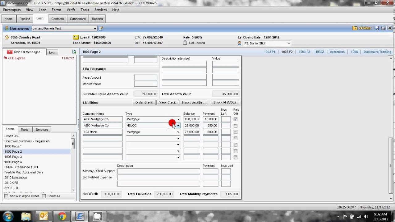 Processing a Subordination - Encompass